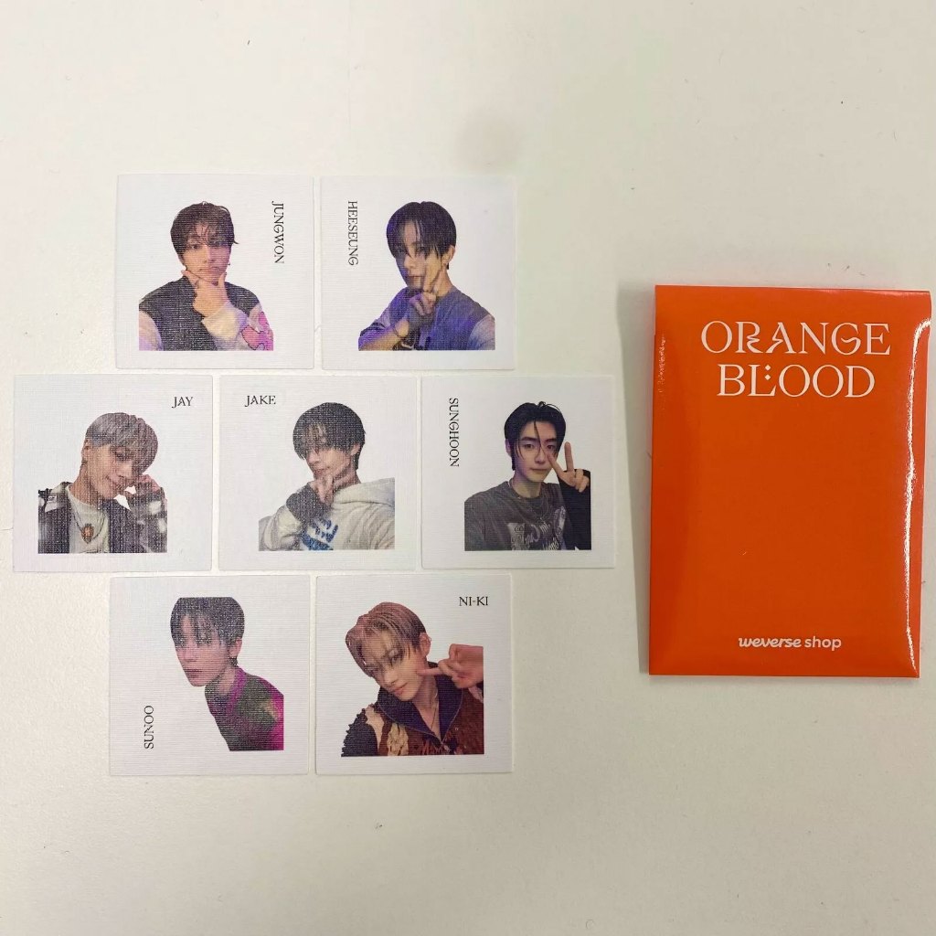 ENHYPEN 5th Mini Album ORANGE BLOOD WEVERSE SHOP ENGENE ver. STICKER SET | Shopee Malaysia
