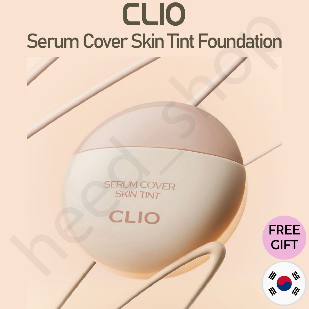 [ CLIO ] Serum Cover Skin Tint Foundation + Puff 1p / SPF20, PA ...