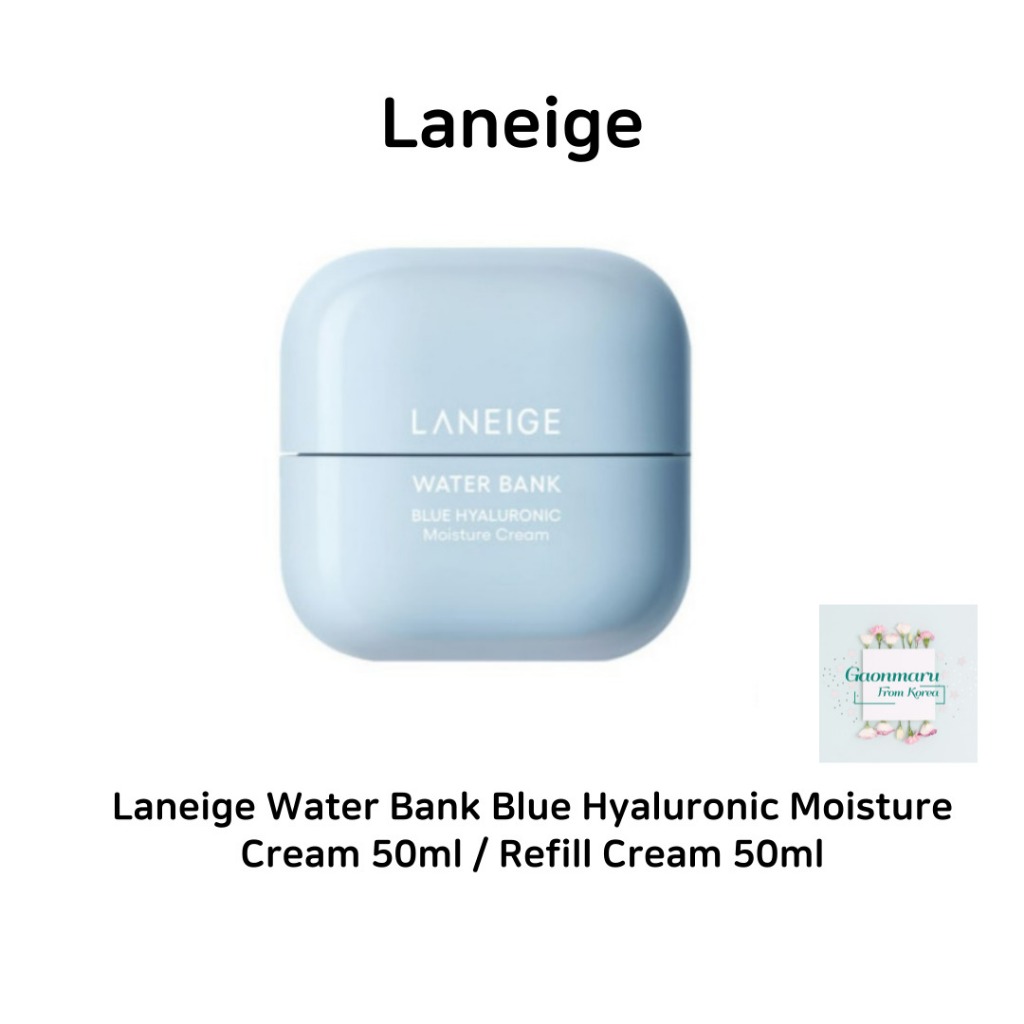 Laneige Water Bank Blue Hyaluronic Moisture Cream 50ml / Refill Cream ...