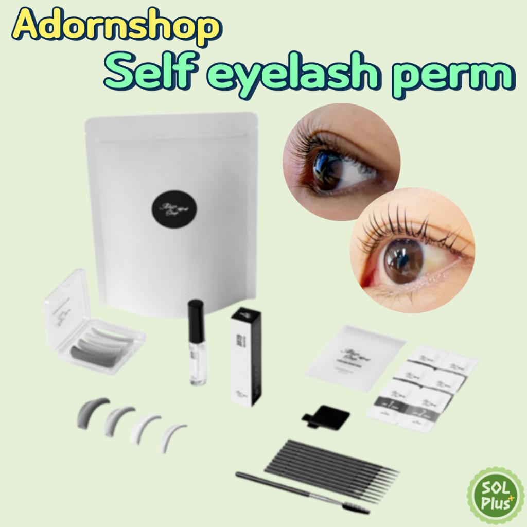 Korea Adornshop self eyelash perming set lash lift kit 3 times | Shopee ...