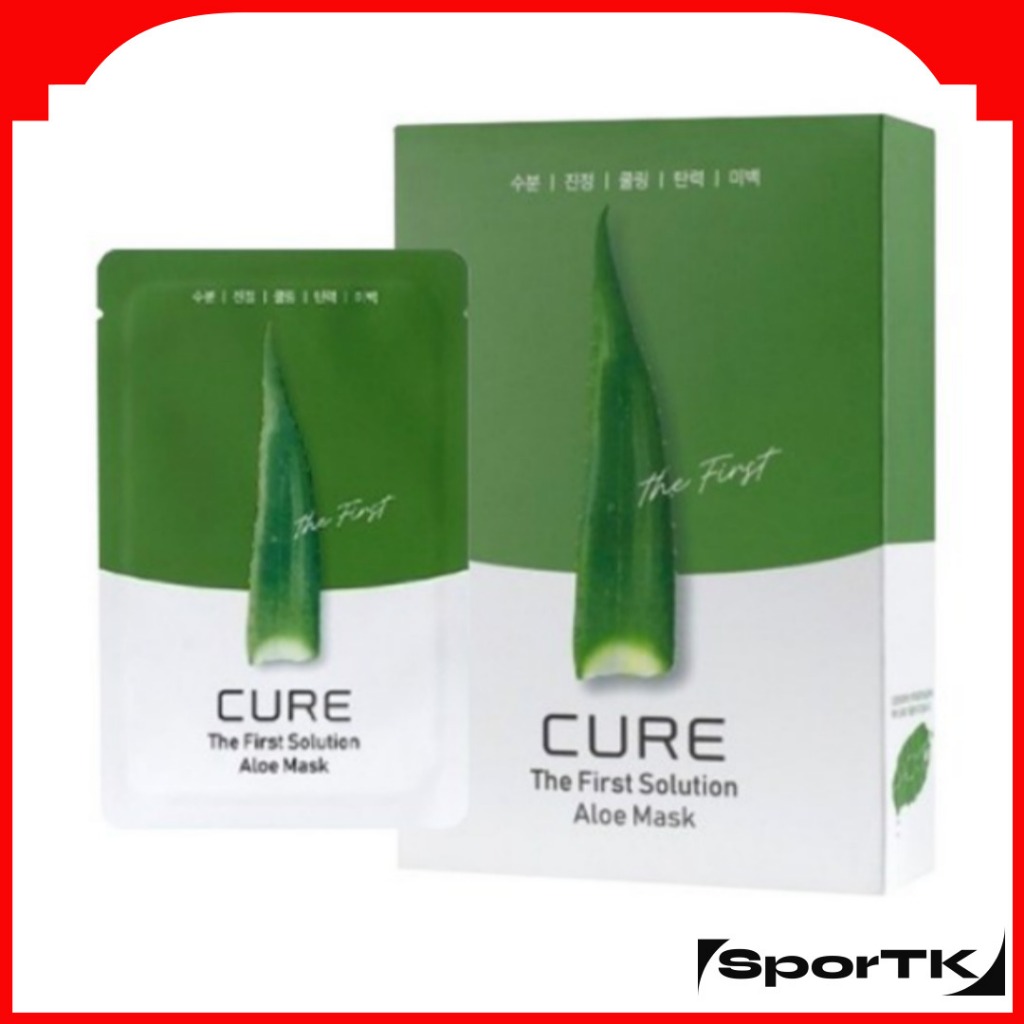 CURE The First Solution Aloe Mask Pack 10 Sheets | Shopee Malaysia