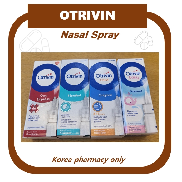 Otrivin Nasal Spray (baby Natural, Child Original, Oxy Express, Menthol ...