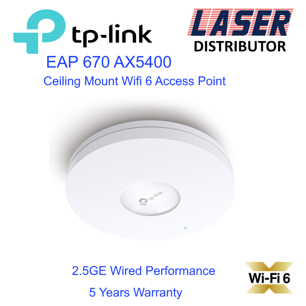 TP-Link EAP670 AX5400 Ceiling Mount WiFi 6 Access Point | Shopee Malaysia