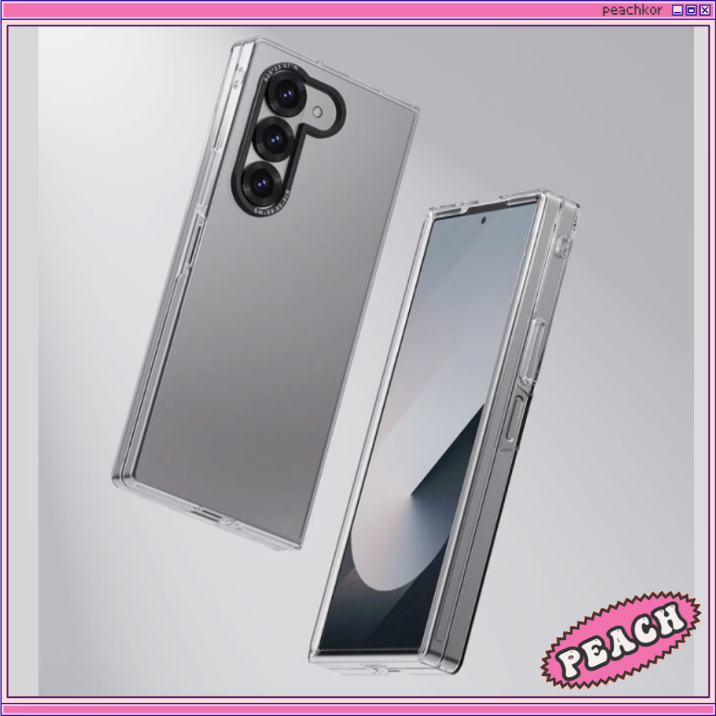 SLBS Galaxy Z Fold 6 Clear Slim Impression Case / Z fold6 Transparent ...