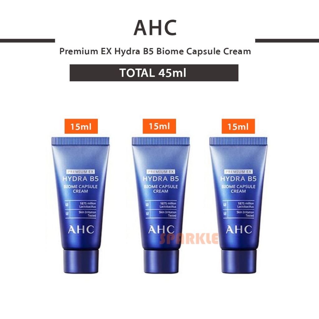 ⭐ [AHC] Premium EX Hydra B5 Biome Capsule Cream 15ml x 3 (TOTAL 45ml) | Shopee Malaysia