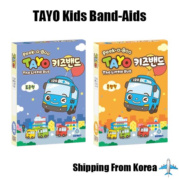 [TAYO the little bus] Kids Band Character Pattern Band-Aids Plaster ...