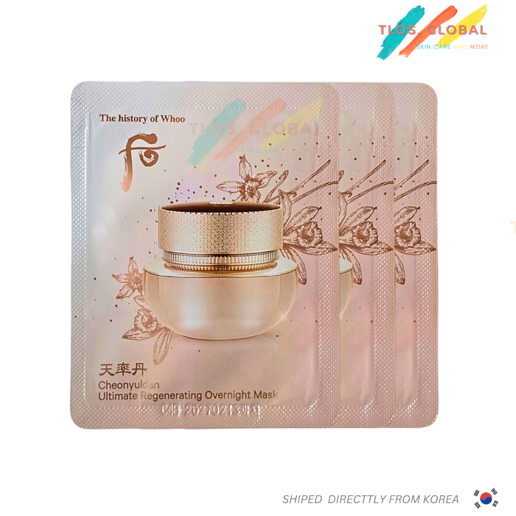 30 or 10 pcs The Whoo Cheonyuldan Ultimate Regenerating Overnight Mask ...