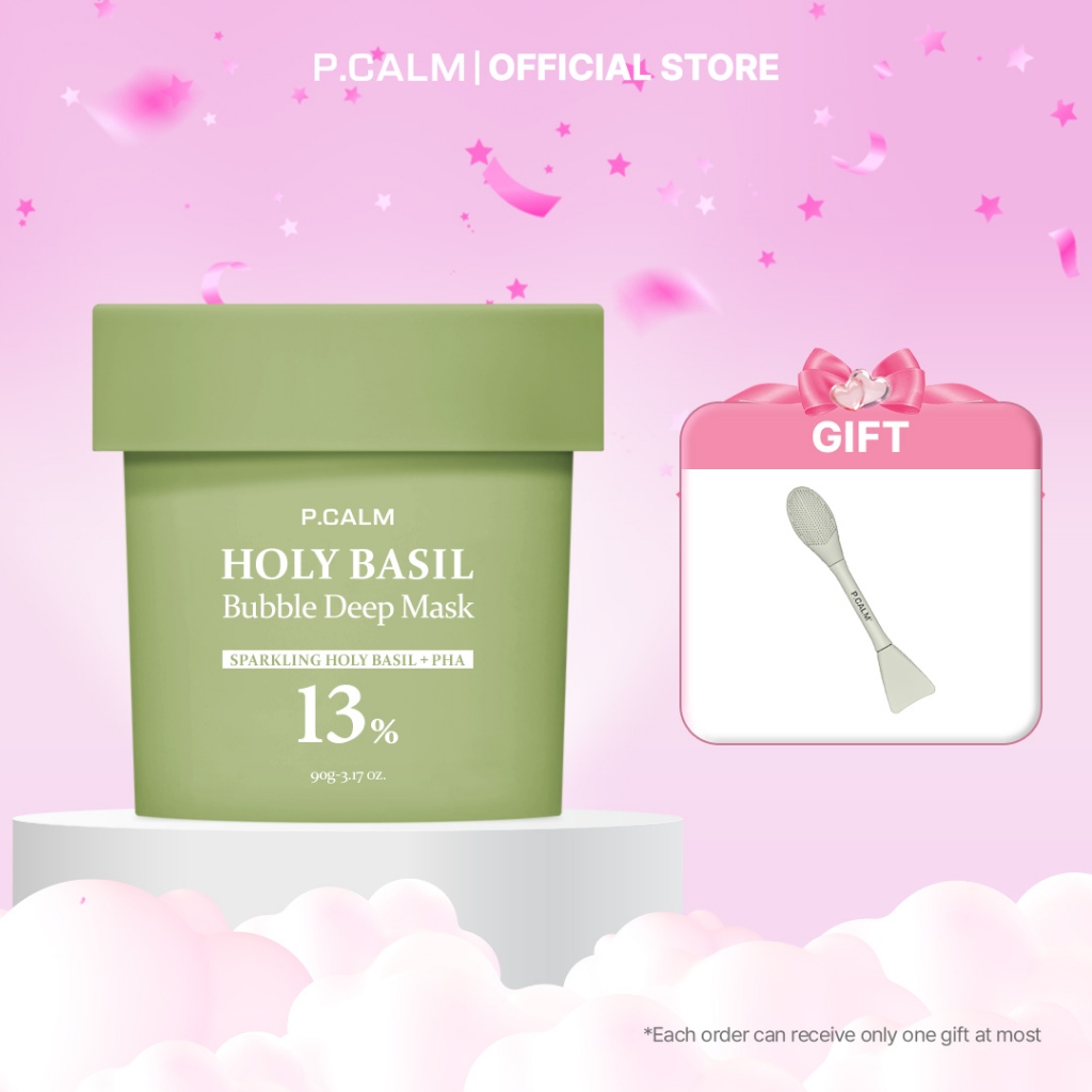 NEW [P.CALM] Holy Basil Bubble Deep Mask 90g | Shopee Malaysia