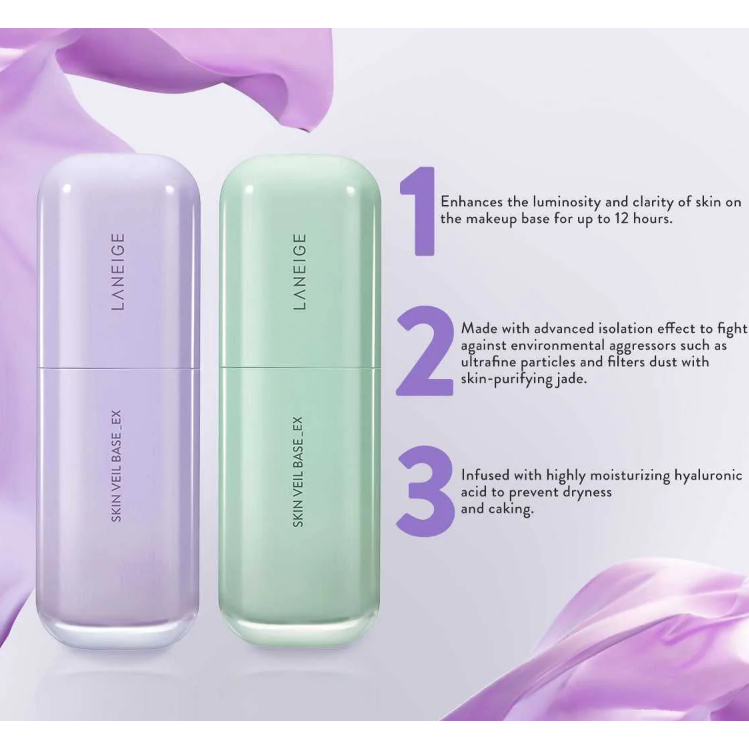 Laniege Skin Veil Base 10ml (perfectly corrects skin tone through Dual ...