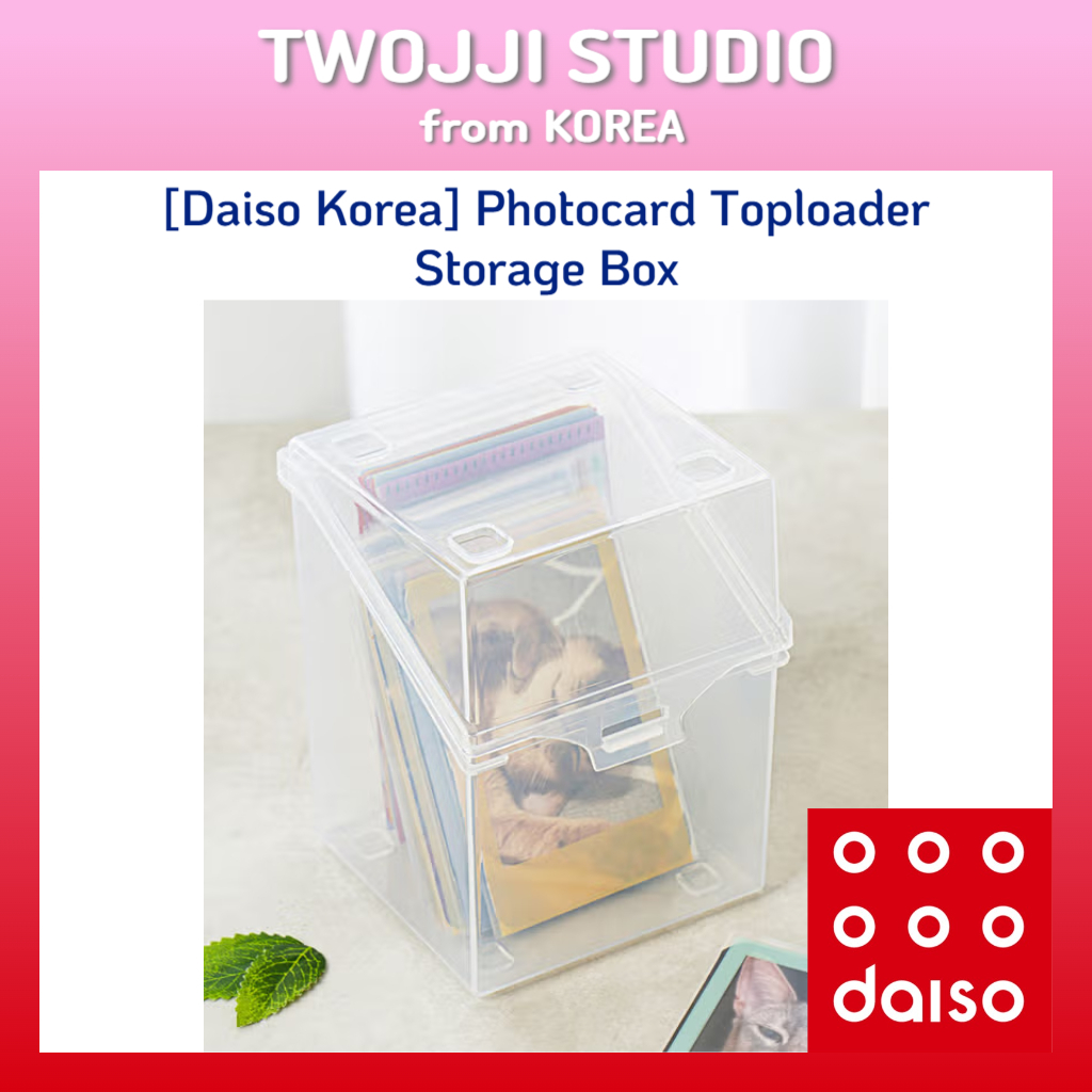 [Daiso Korea] Photocard Toploader Storage Box | Shopee Malaysia