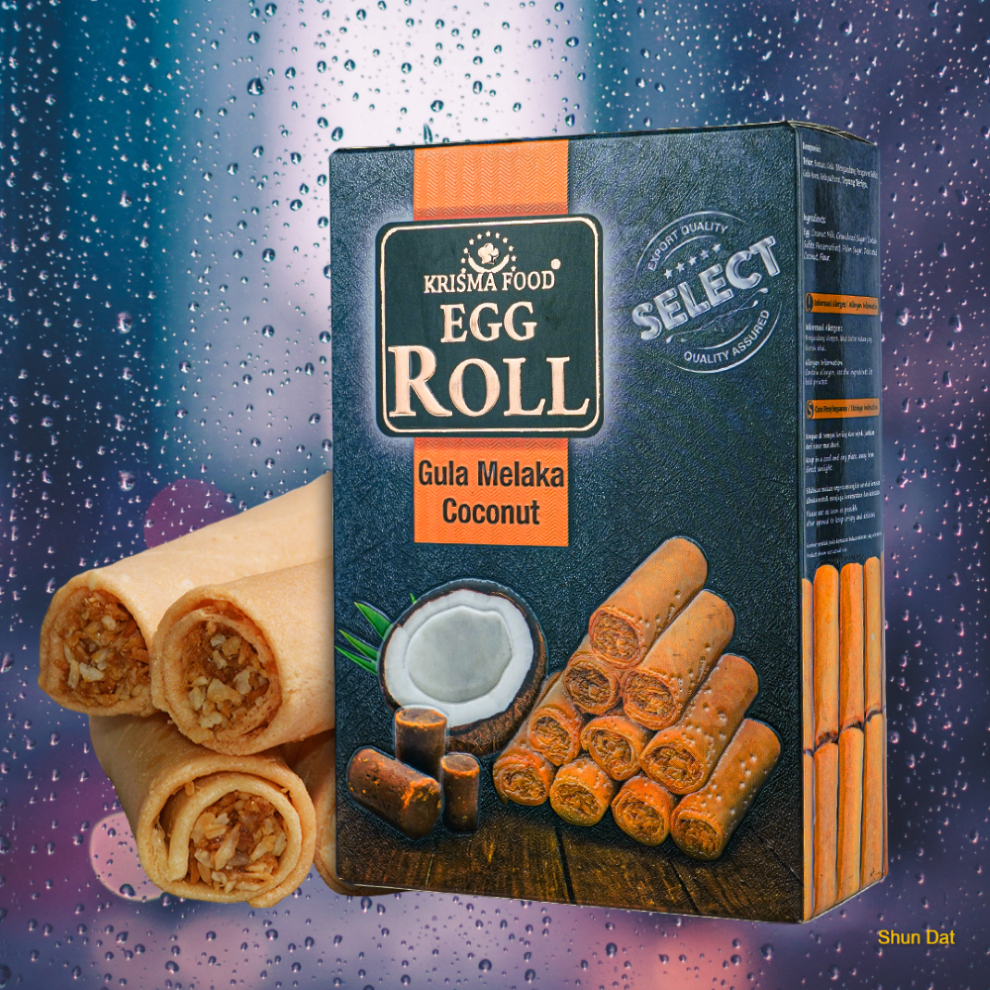 Krisma Food Egg Roll Gula Melaka Coconut with Chicken Floss | Shopee ...