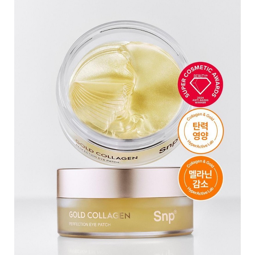 SNP Gold Collagen Perfection Eye Patch Double Set (60pcs + 60pcs ...