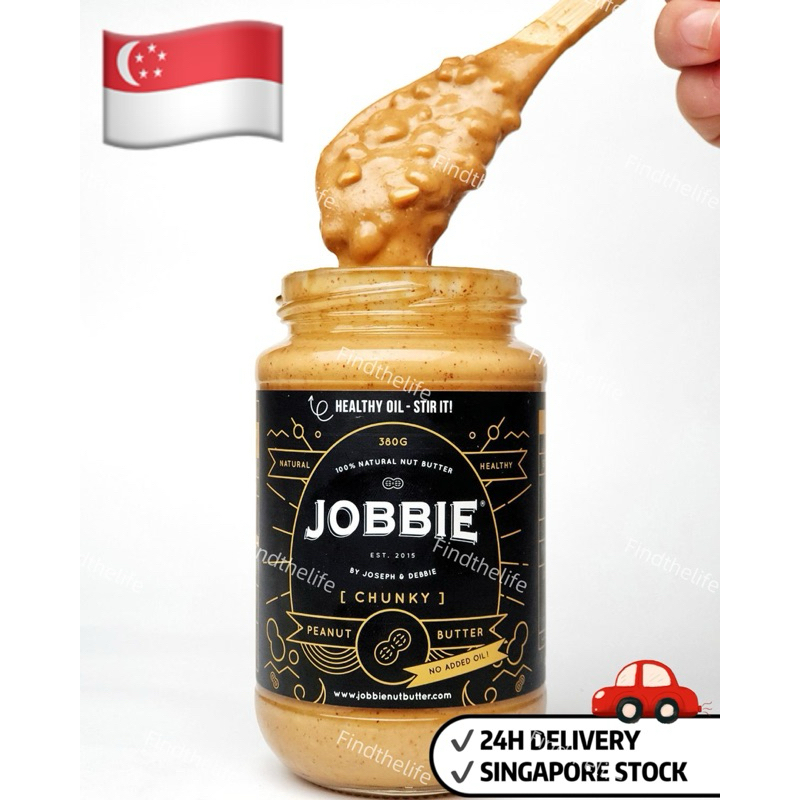 JOBBIE Peanut Butter - Chunky Classic (380g) | Shopee Malaysia