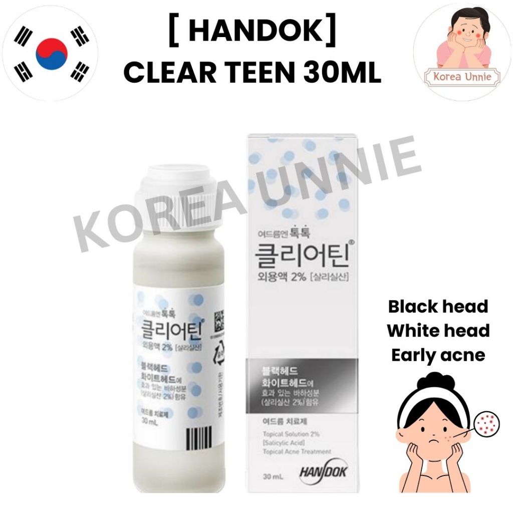 [ HANDOK ] Clearteen 30ml Acne Blackhead Whitehead Spot Treatment BHA Clear Teen Mamamoo ...