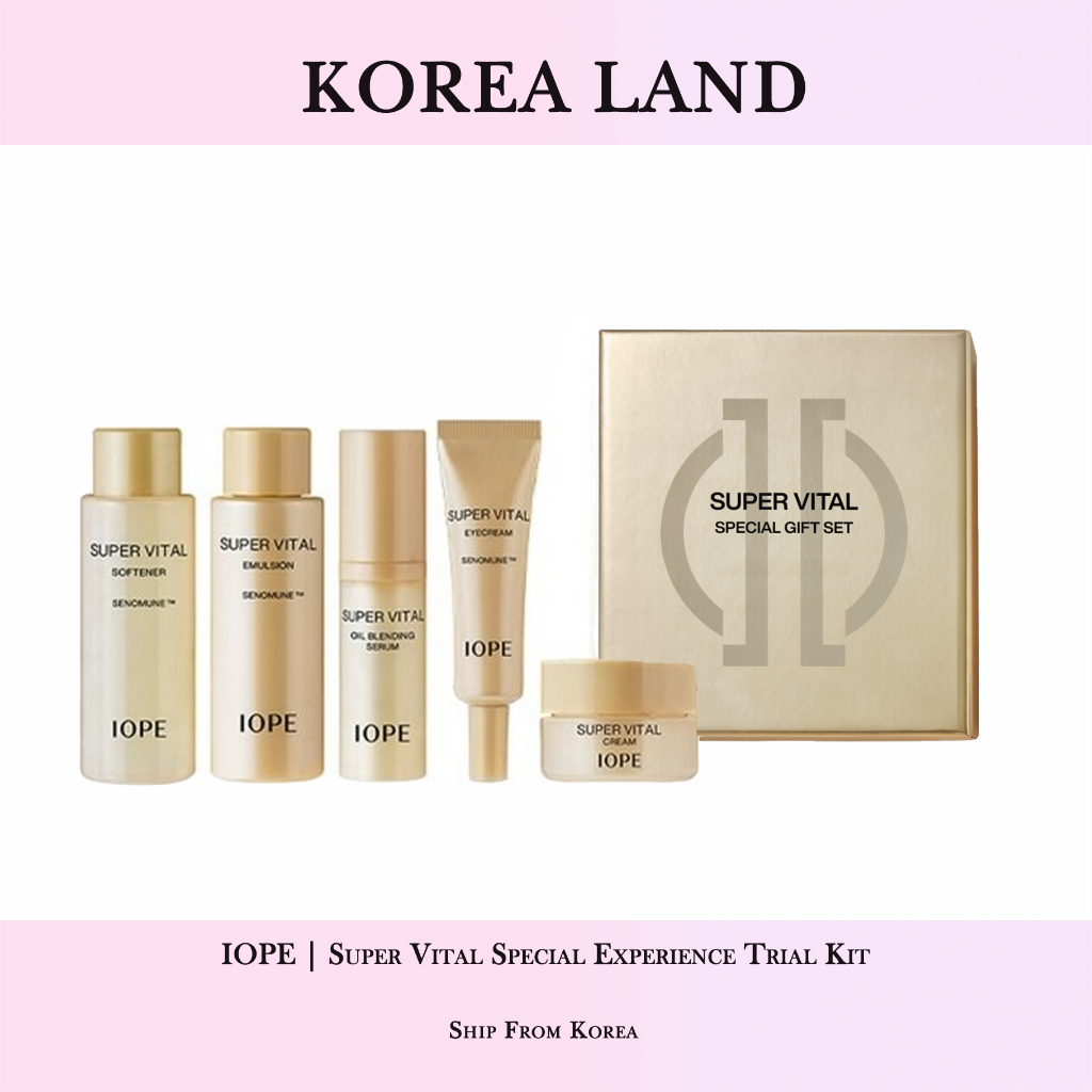 IOPE | Super Vital Special Gift Set Experience Trial Kit (18ml Softener ...