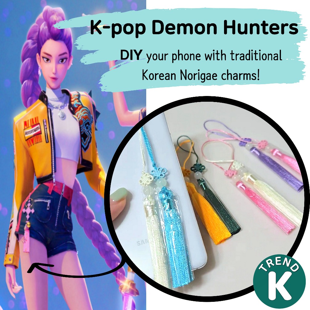 K-pop Demon Hunters / DIY your phone with traditional Korean Norigae ...