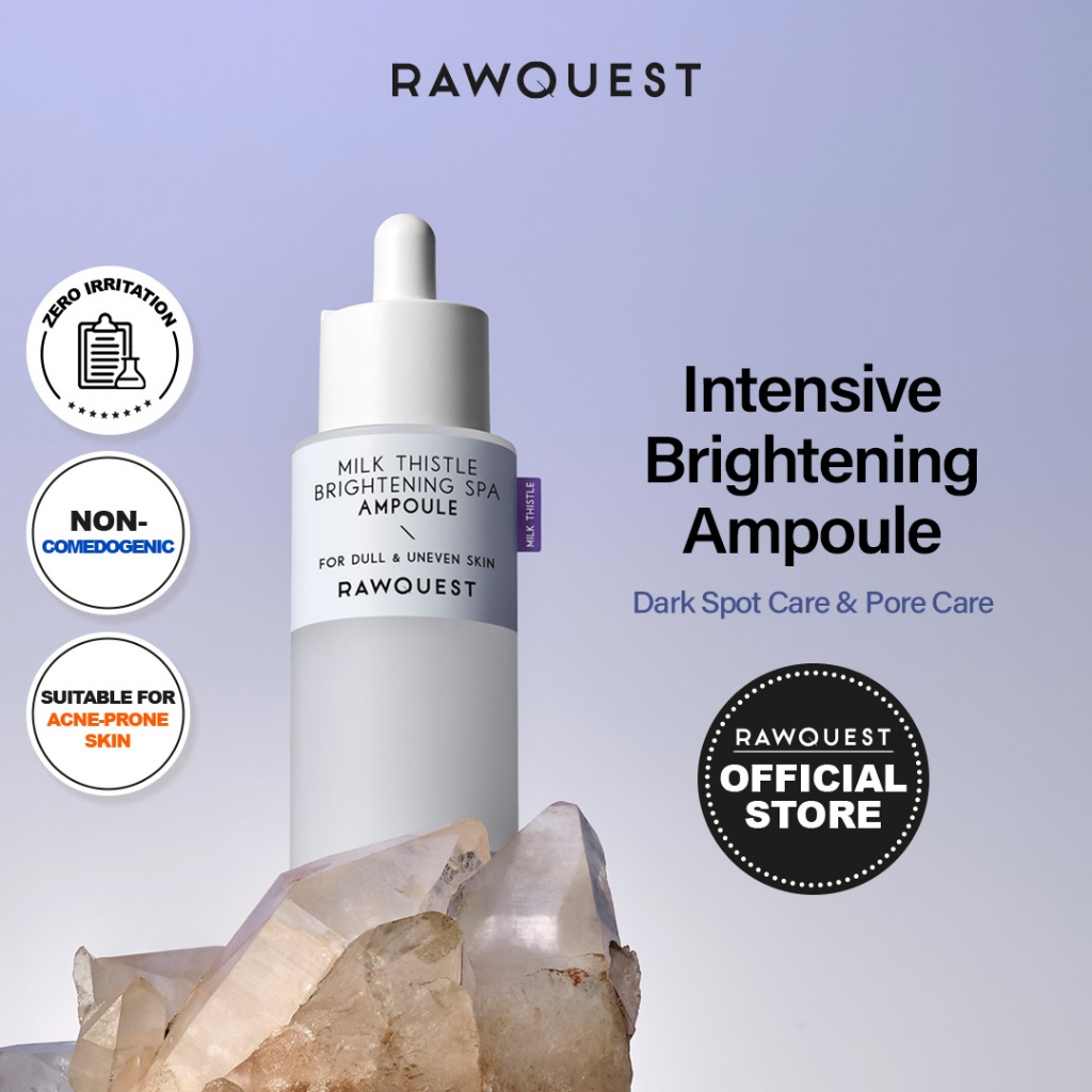 [OFFICIAL]RAWQUEST_Milk Thistle Brightening Spa Facial Ampoule 50ml | Shopee Malaysia