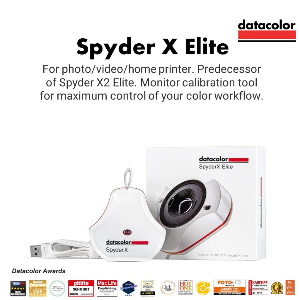Datacolor Spyder X2 Elite Colorimeter Monitor Calibration SpyderX2 ...