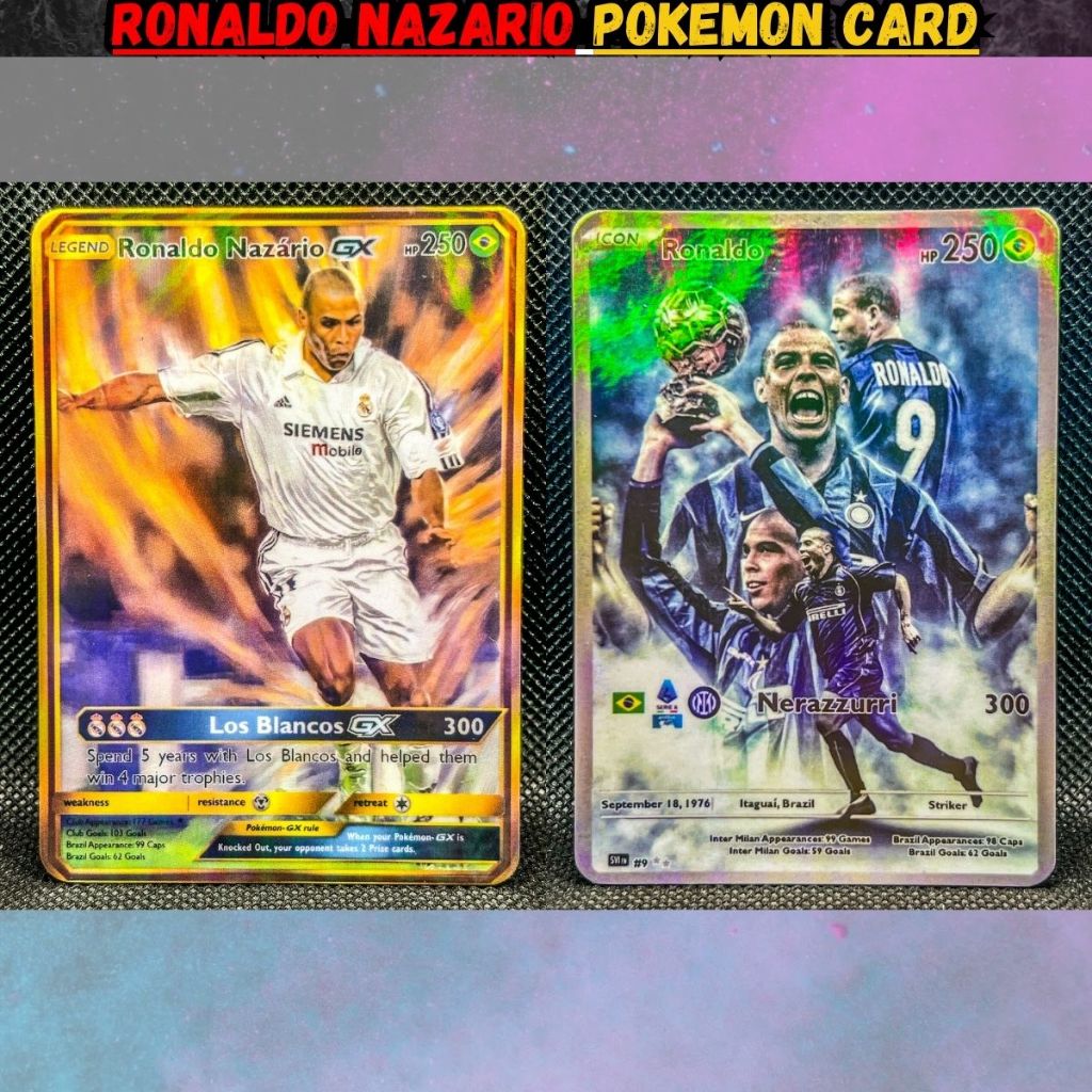 Ronaldo Nazario Pokemon Card | Shopee Malaysia