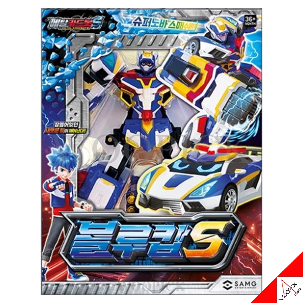 Metal Cardbot S Season2 BLUE COP S Transformer Robot Police Car Figure ...