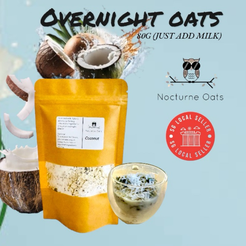 SG Overnight Oats Premix 80g +\- (coconut) | Shopee Malaysia
