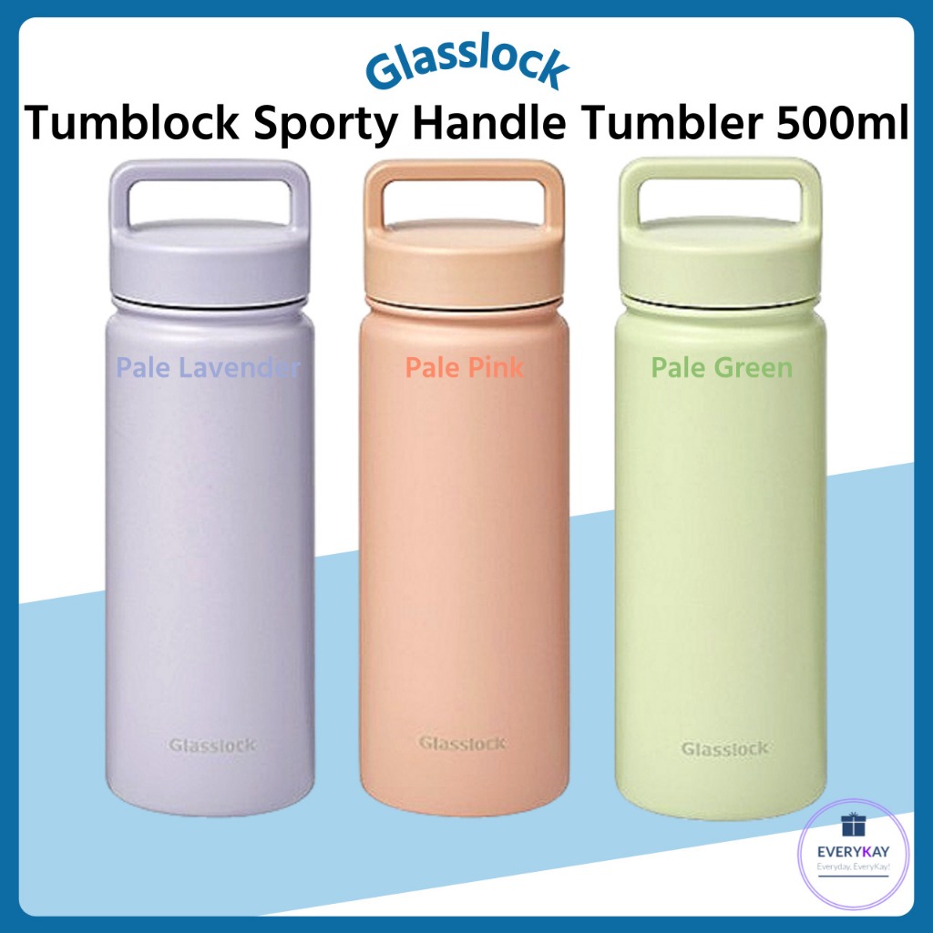 [Glasslock] Tumblock Sporty Handle Tumbler 500ml | 3Colors | Water ...
