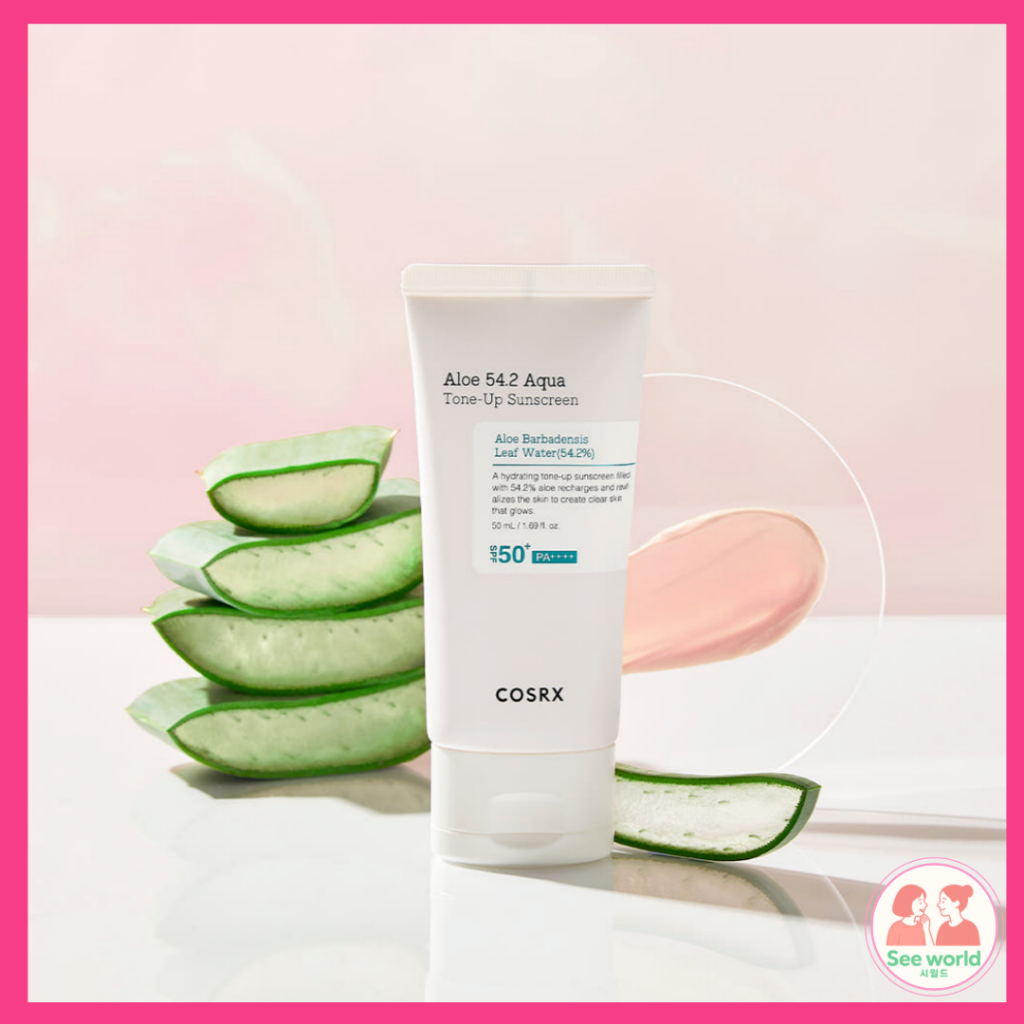COSRX Aloe 54.2 Aqua Tone-up Sunscreen SPF 50+ PA++++ 50ml | Shopee ...