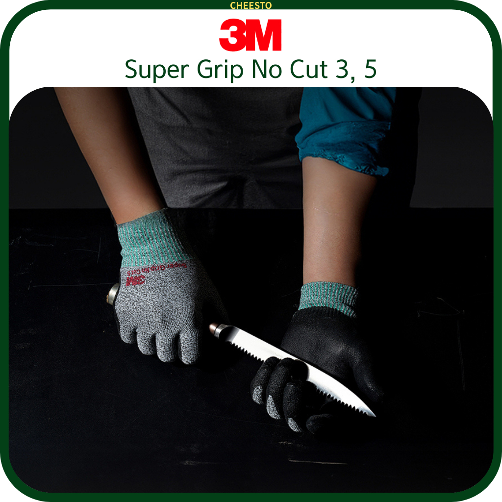 3M Super Grip No Cut 3 & 5 Cut-Resistant Safety Gloves – Dyneema ...
