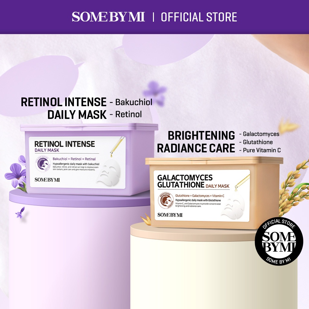 SOME BY MI DAILY MASK 30EA (Retinol daily mask + Galactomyces daily ...