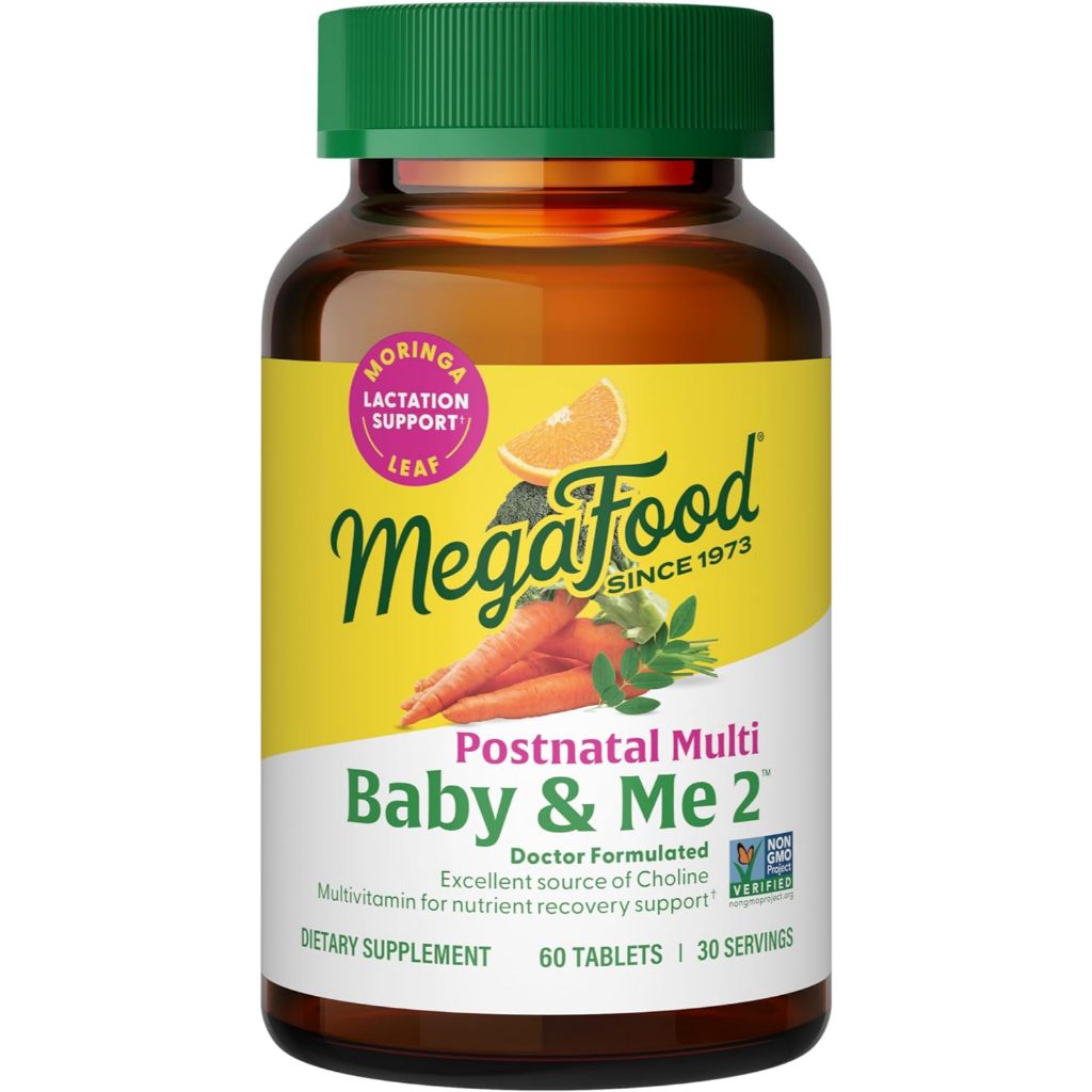 MegaFood Baby & Me 2 Postnatal Vitamins 60 Tablets for Breastfeeding ...