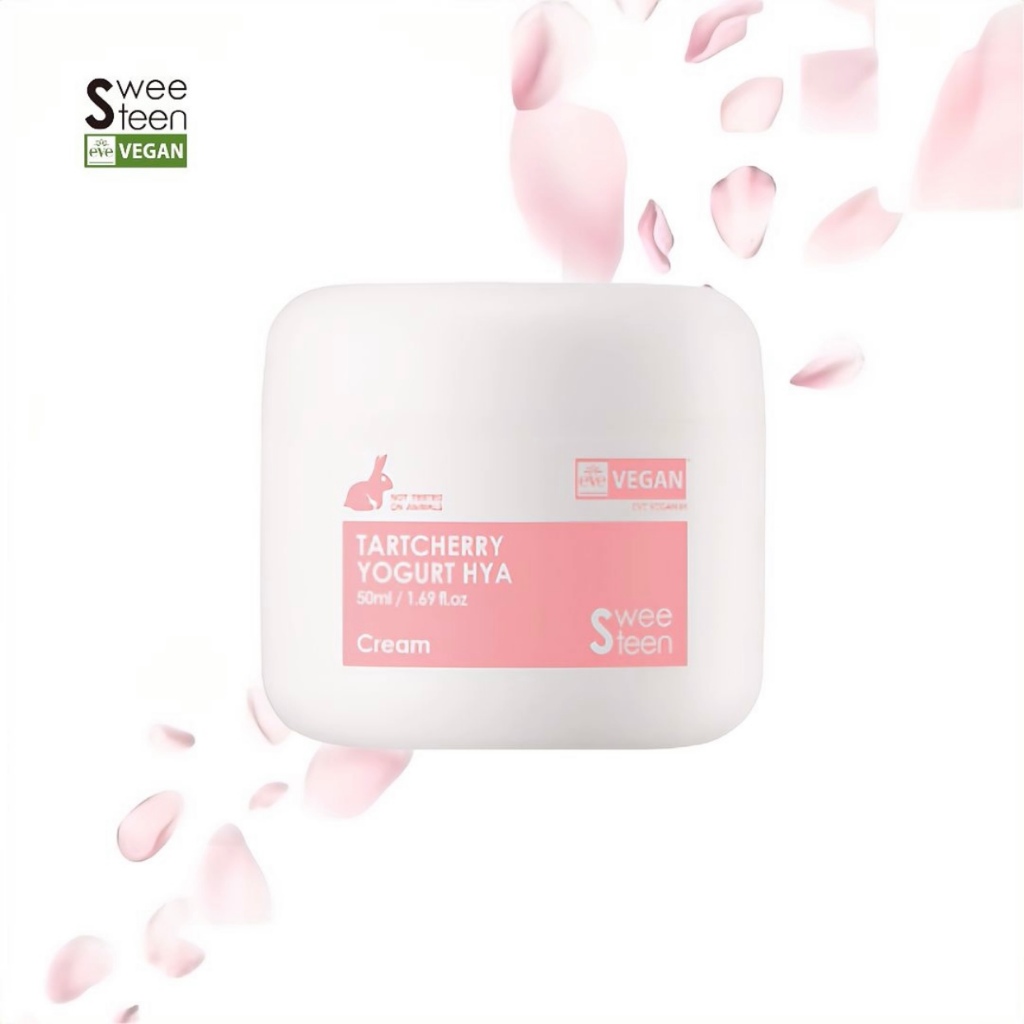 Korea SWEETEEN Tart Cherry Yogurt Hyaluronic Acid Moisturizing Cream ...