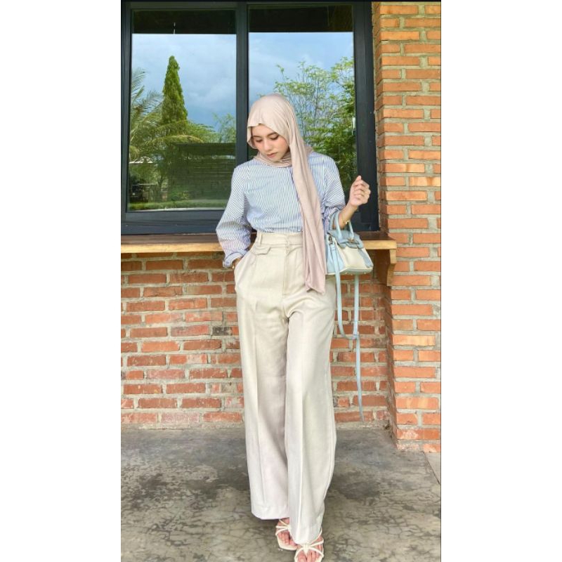 Oro Pants - Women's Highwaist Loose Pants Trousers | Shopee Malaysia