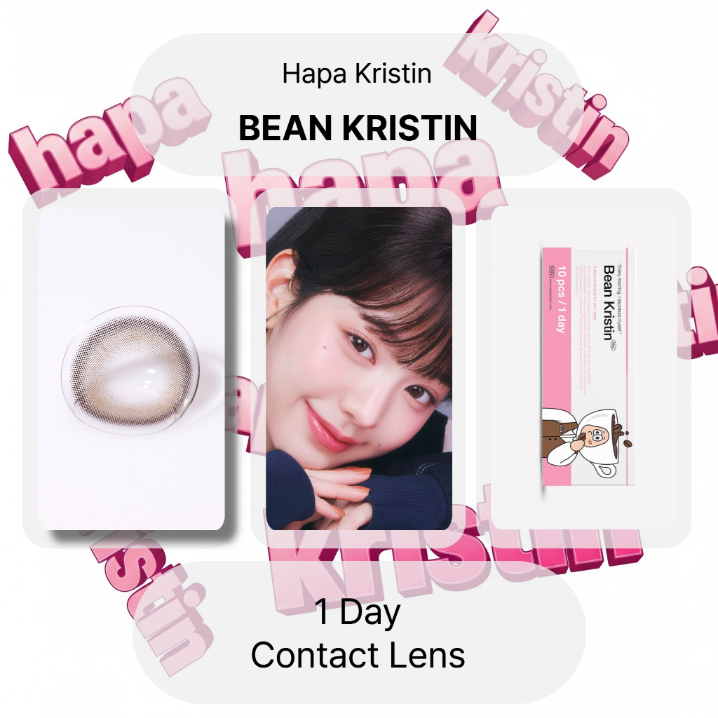 Hapa Kristi Bean Kristin 1 Day Short Brown Color 10P 13.2mm | Shopee ...