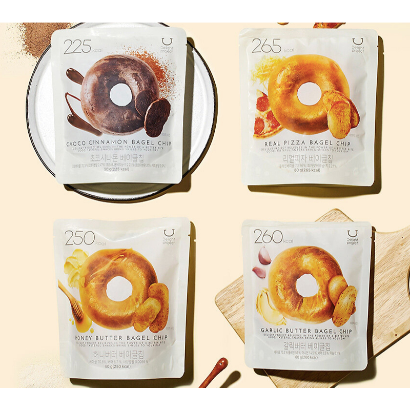 [Korean Best Snack] Olive Young Signature Bagel Chip 4 Flavors, Garlic ...