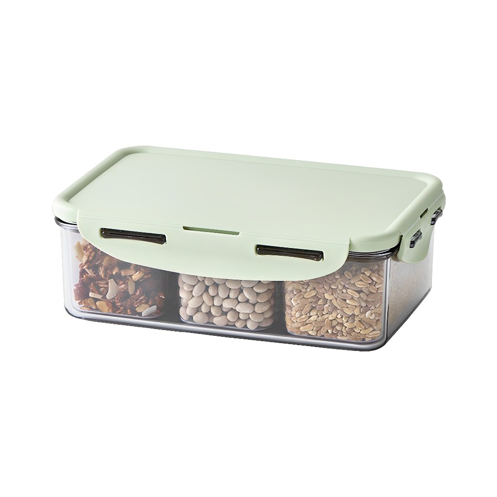 LocknLock Bisfree Pure Rectangular 1L Compartment design Stackable Food ...