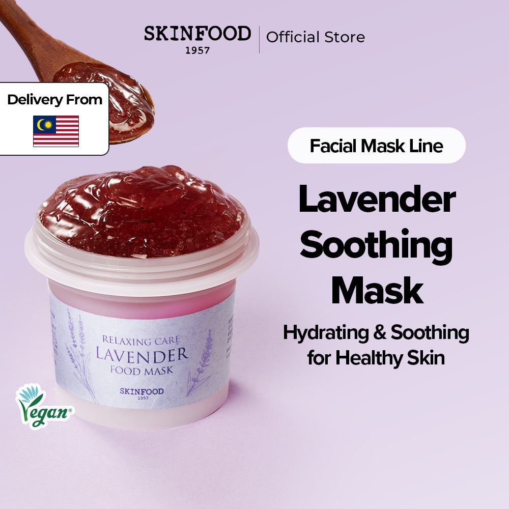 [SKINFOOD Official] Vegan Lavender Food Mask 120g / Calming ...