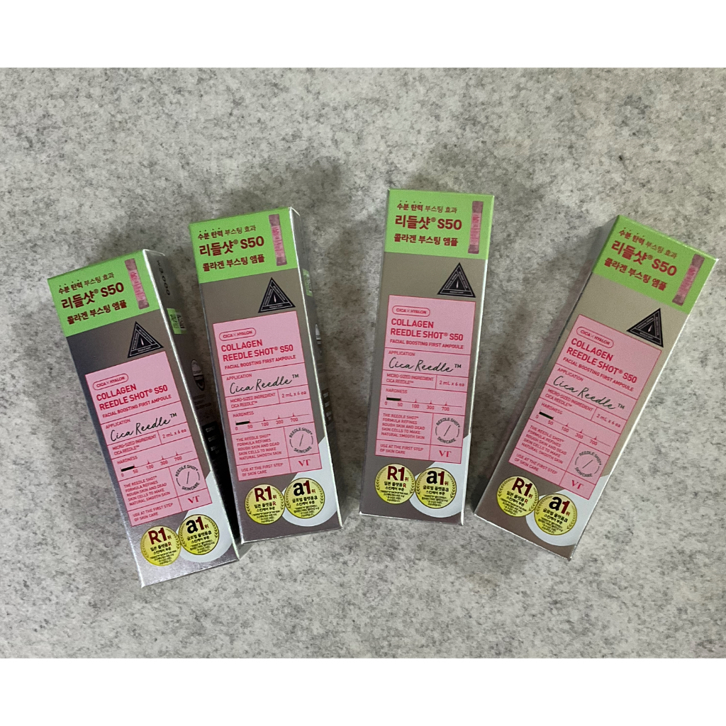 VT Collagen Reedle Shot S50 Facial Boosting First Ampoule 2 ml x 6 Korean Skincare TOP100 DAISO ...