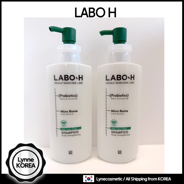 [1+1] Labo-H Probiotics Scalp Strengthening Shampoo for Hair Loss ...