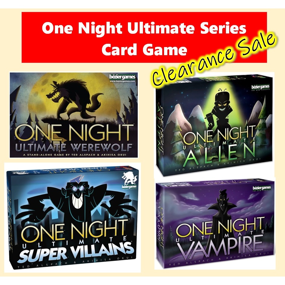 One Night Ultimate Werewolf / Super Villians / Alien / Vampire / Card ...