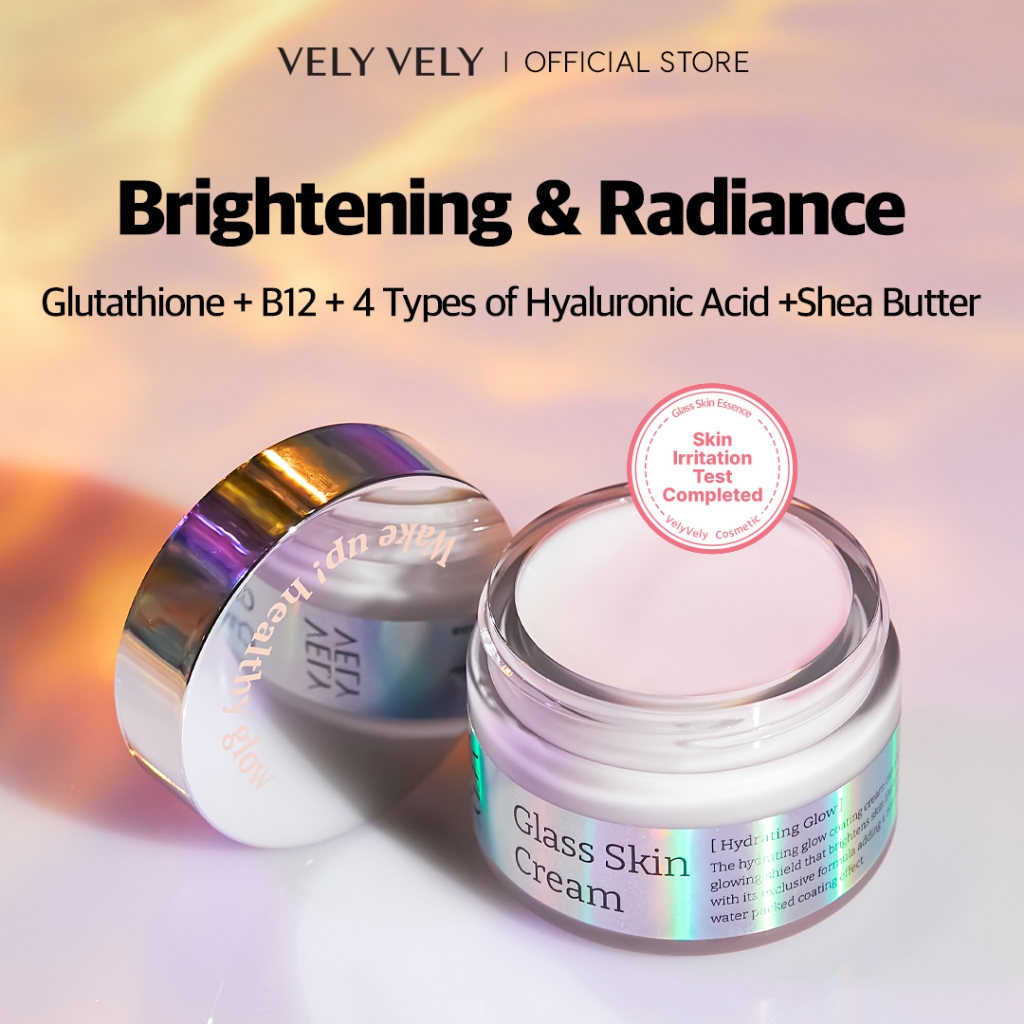 [VELY VELY] Glass Skin Cream 60ml, Brigtening, Whitening, Radiance ...