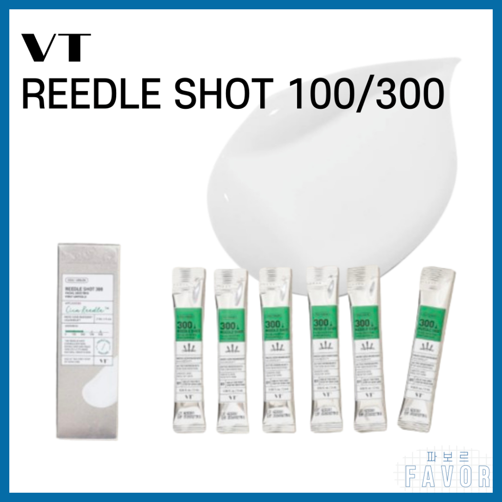 VT COSMETICS Reedle Shot 100/300 Facial Boosting First Ampoule, Skin Starter, Skin Absorption ...
