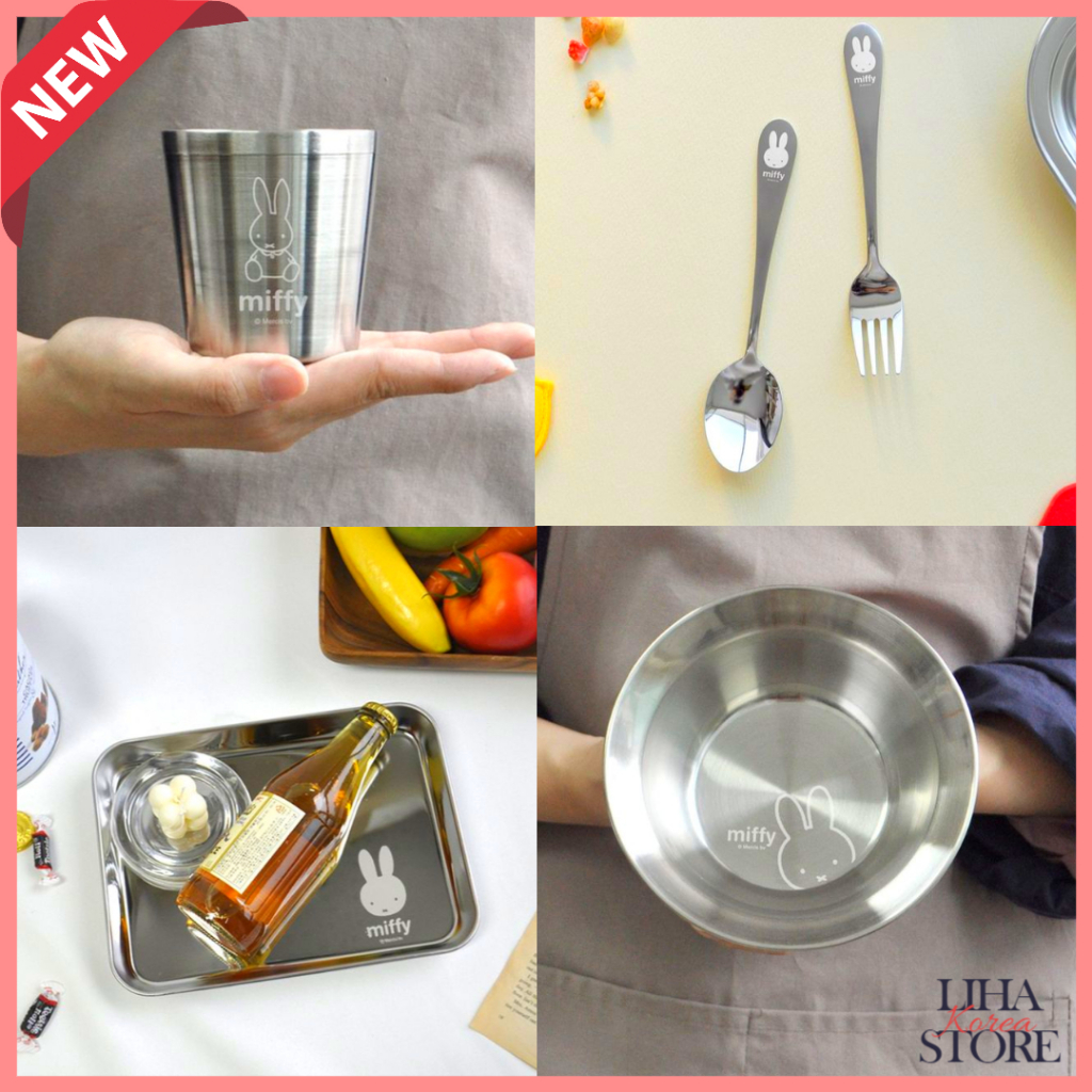 Miffy Stainless steel 304 Bowl Cup Food tray Kids Rice Bowl Soup Bowl | Shopee Malaysia