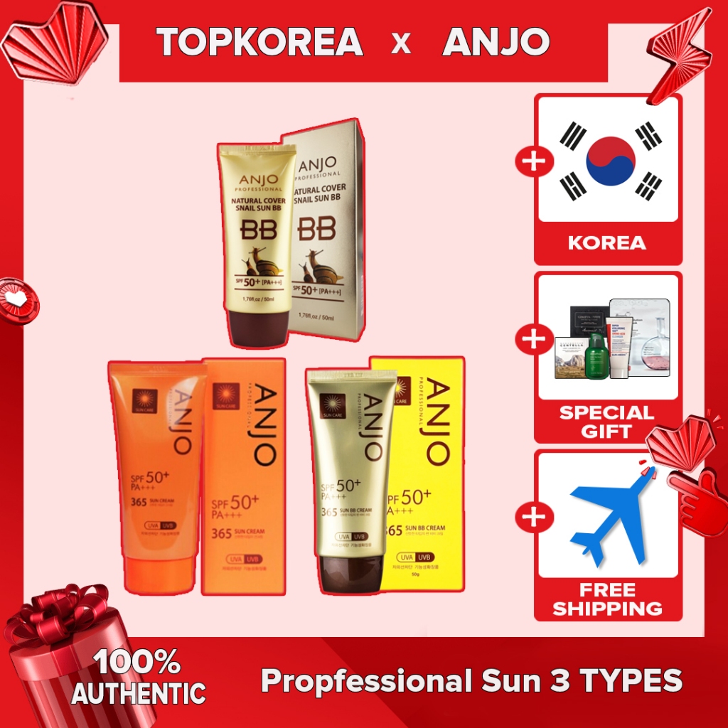 Anjo Propfessional 365 suncream 70g / Natural Cover Snail Sun BB 50g ...