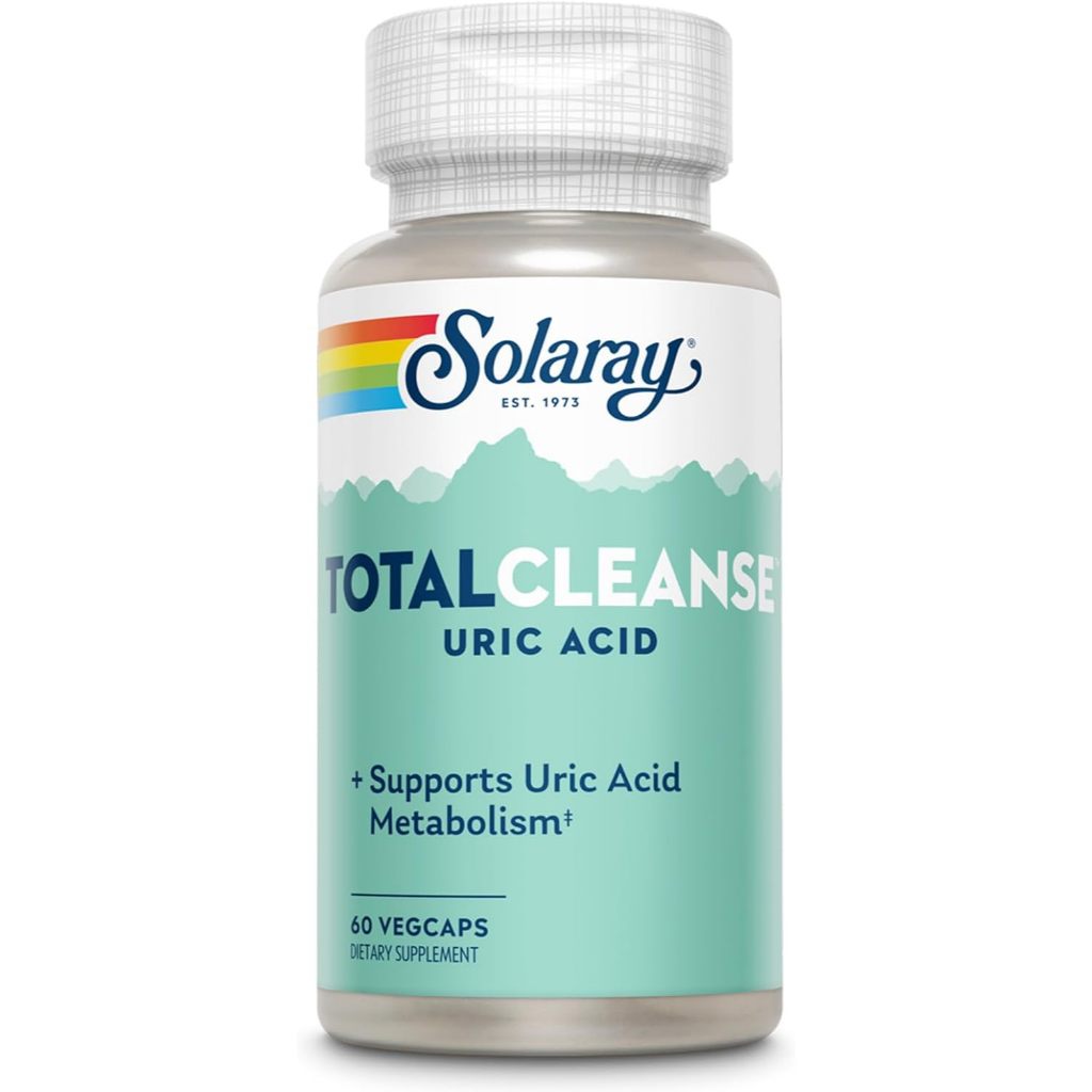 Solaray Total Cleanse Uric Acid 60 Vegan Capsules - Joint Health ...