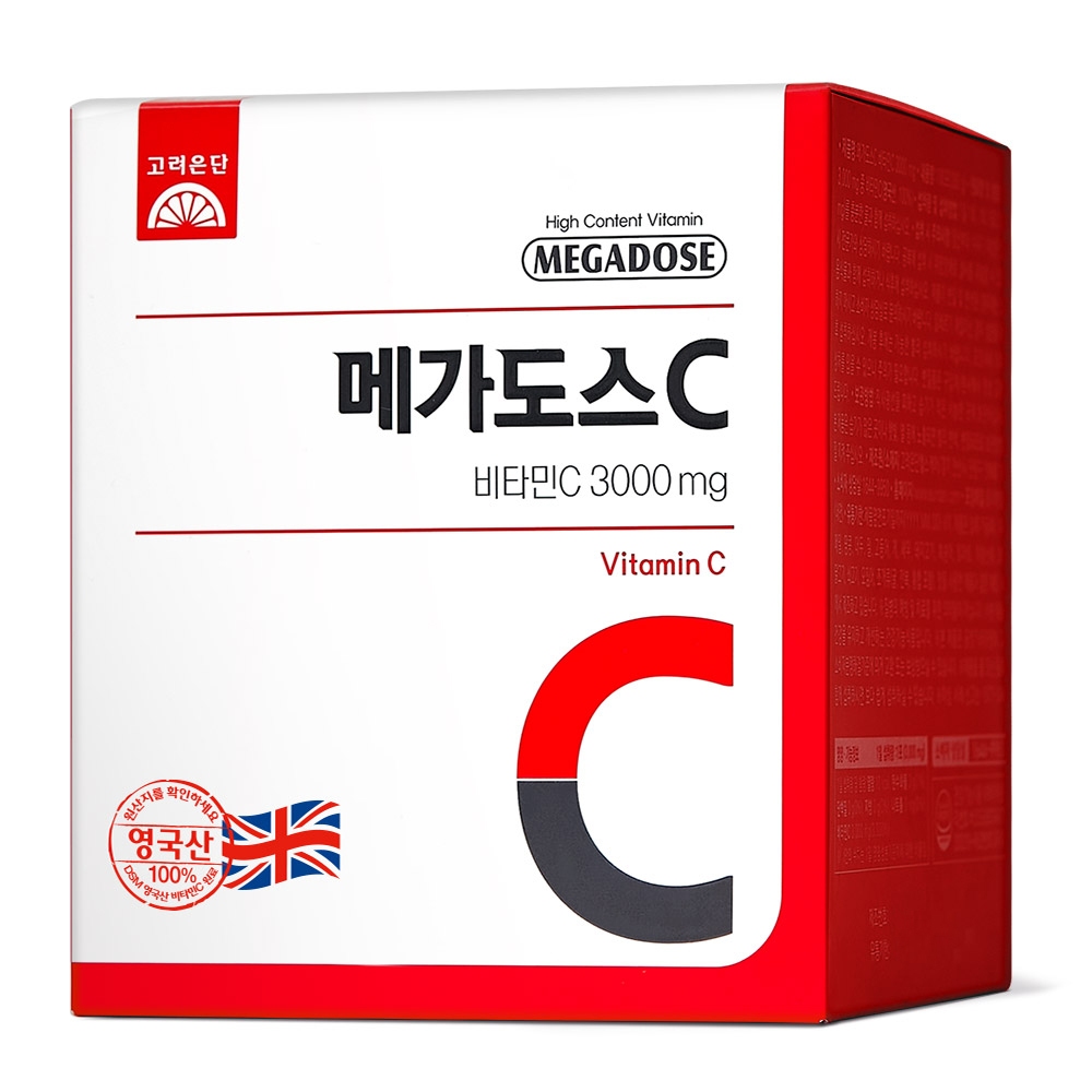 Megadose C Vitamin C 3000mg, 3g x 60 bags, 1 box (produced in Korea ...