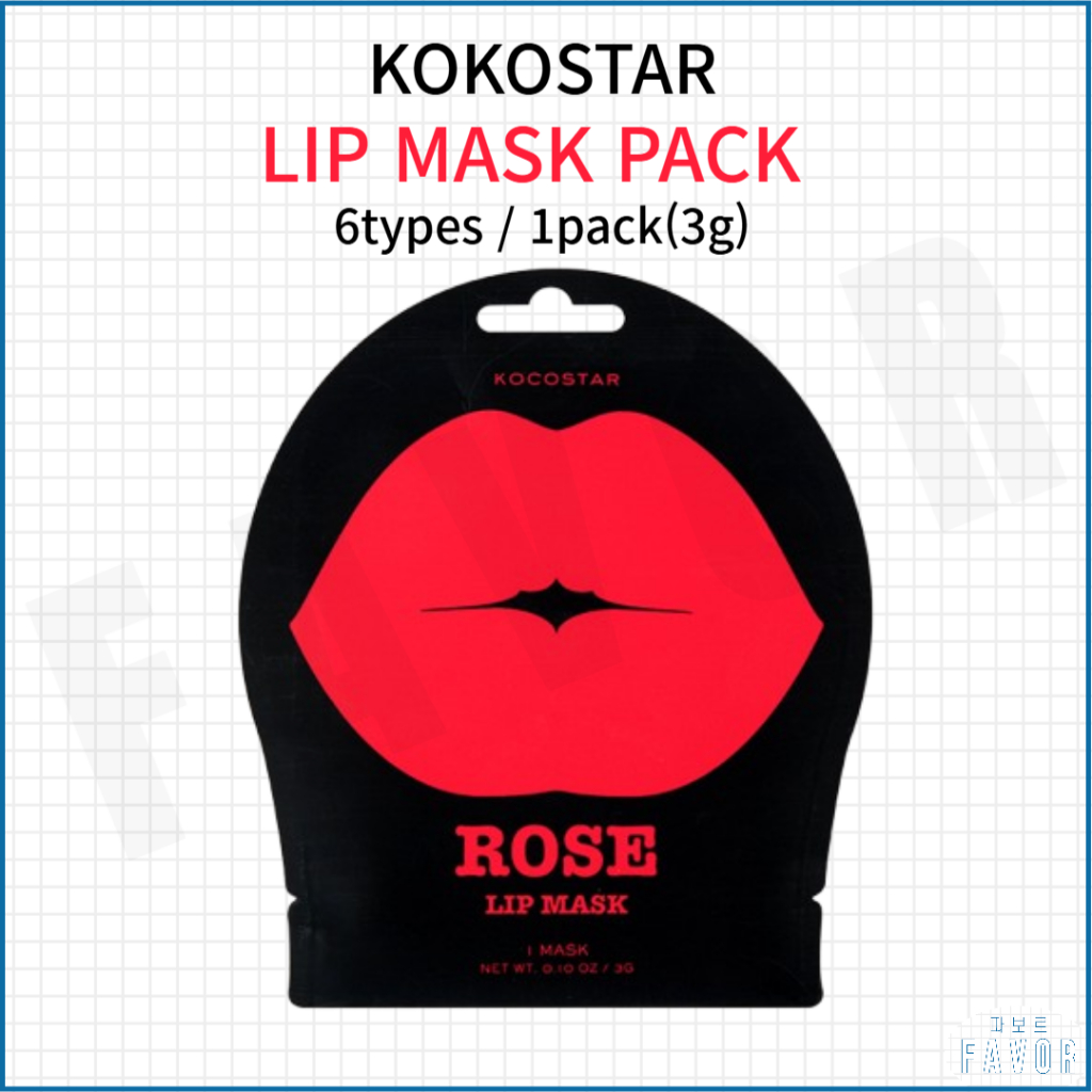 Kocostar Lip Mask Patch 6Types 1ea(3g) Moisturizing Elastic Lip Fade ...