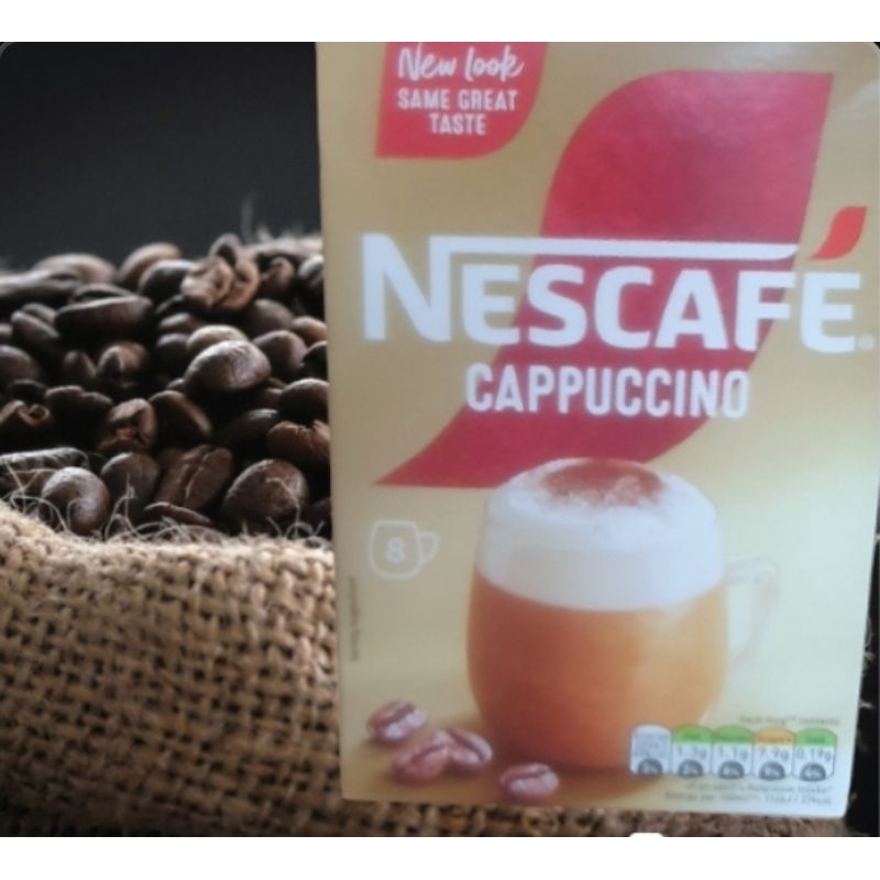 (Bundle Of 16,8) Nescafe Cappuccino Coffee Sachets 18g Nescafe Cafe ...