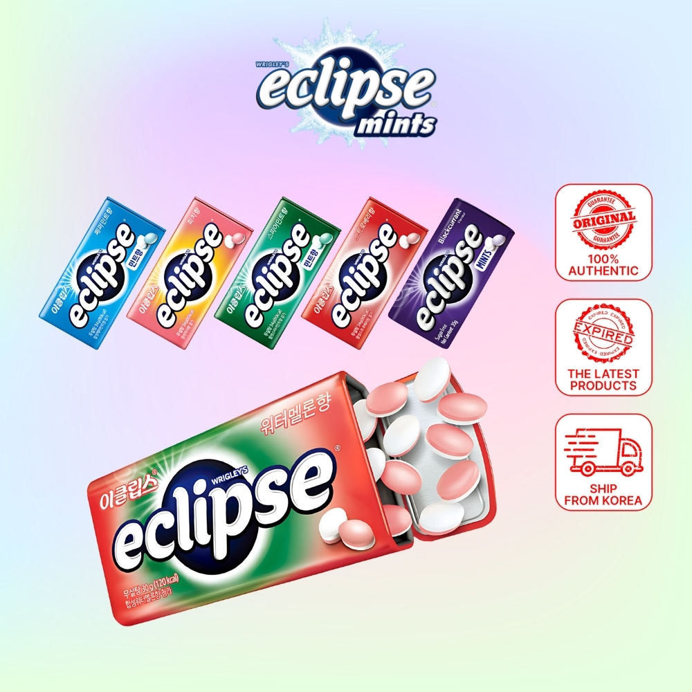 Eclipse Sugar Free Candy 6 Types/Pepper Mint/Spearmint/Peach ...