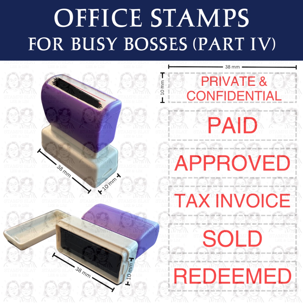 [SG SELLER] [PART IV] Office Stamps for Businesses / Companies / Bosses ...