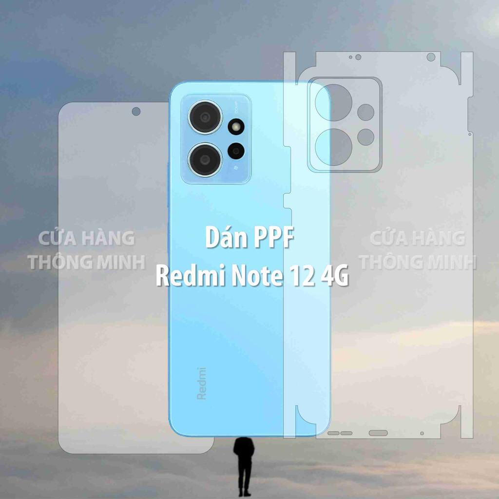 Xiaomi Redmi Note 12 4G front PPF sticker/back sticker/screen sticker ...